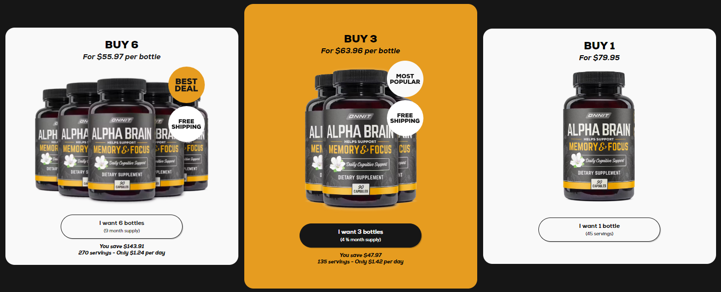 Alpha Brain™ - Nootropic for focus and concentration | Brain Health